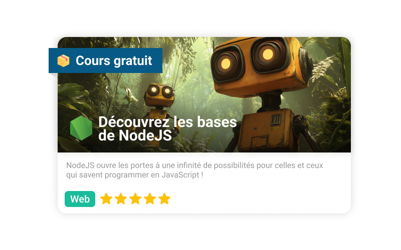 Découvrez les bases de NodeJS - Cours - Code-Garage