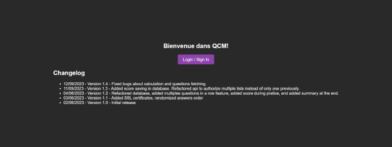 QCM - QIX - Projets - Code-Garage